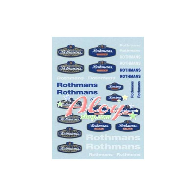 Decal Rothmans 1/43 - Aloyshop.com
