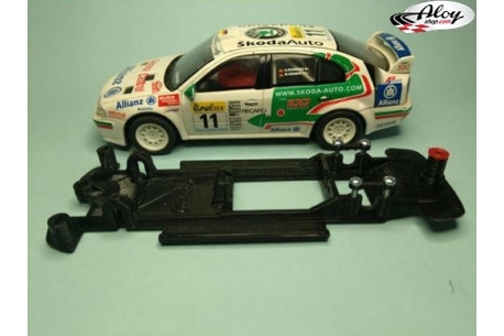 In Line chassis Black 3DP Skoda Octavia WRC SCX - Aloyshop.com