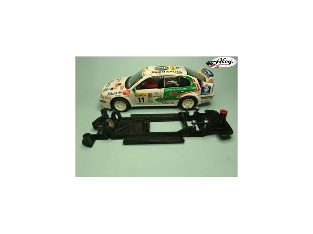 In Line chassis Black 3DP Skoda Octavia WRC SCX - Aloyshop.com