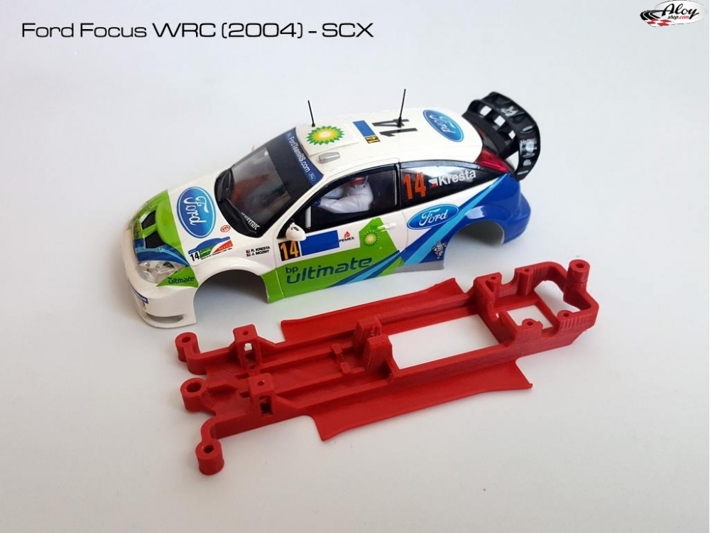 In line angular chassis Ford Focus WRC 2004 SCX - Aloyshop.com