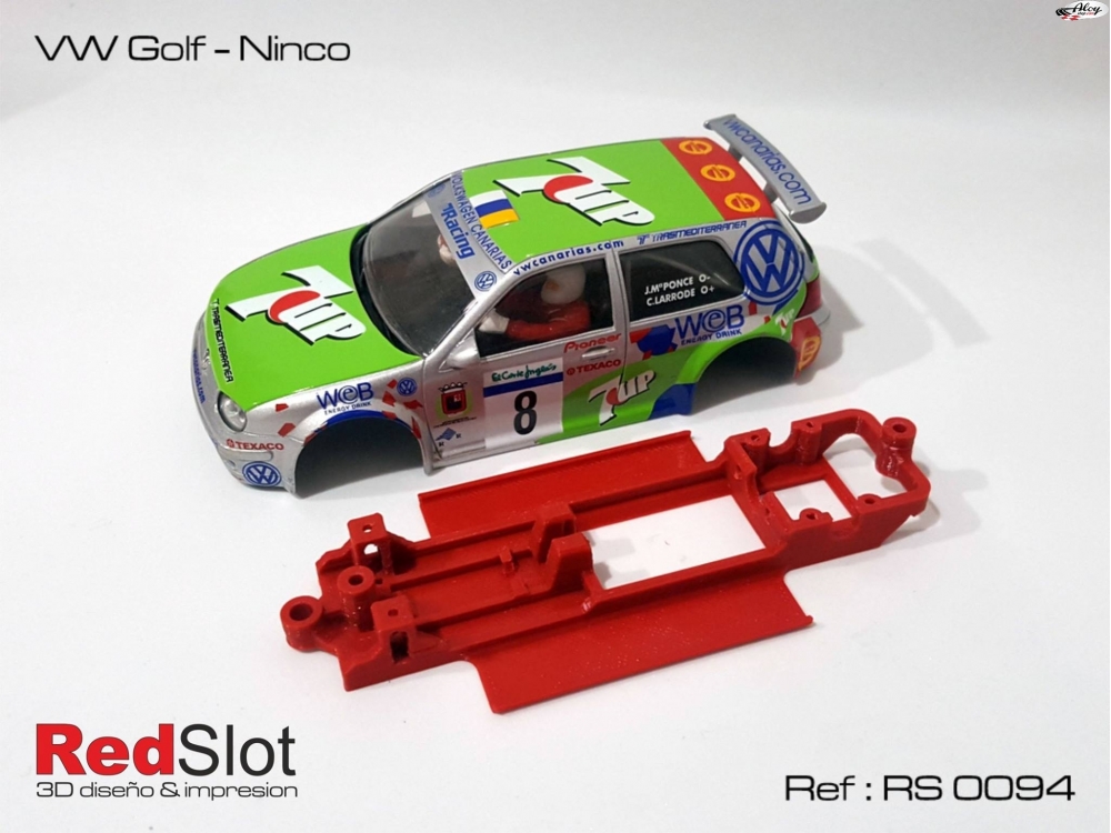 In line angular chassis VW Golf Ninco - Aloy EvolutionShop S.L.