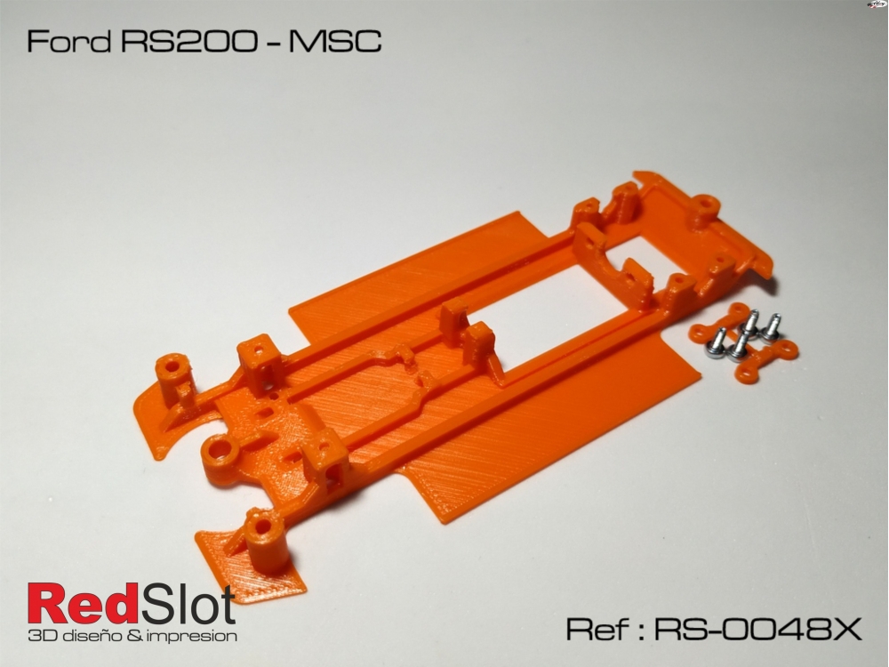 3DP In Line chassis (soft) Ford RS200 MSC - Aloy EvolutionShop S.L.